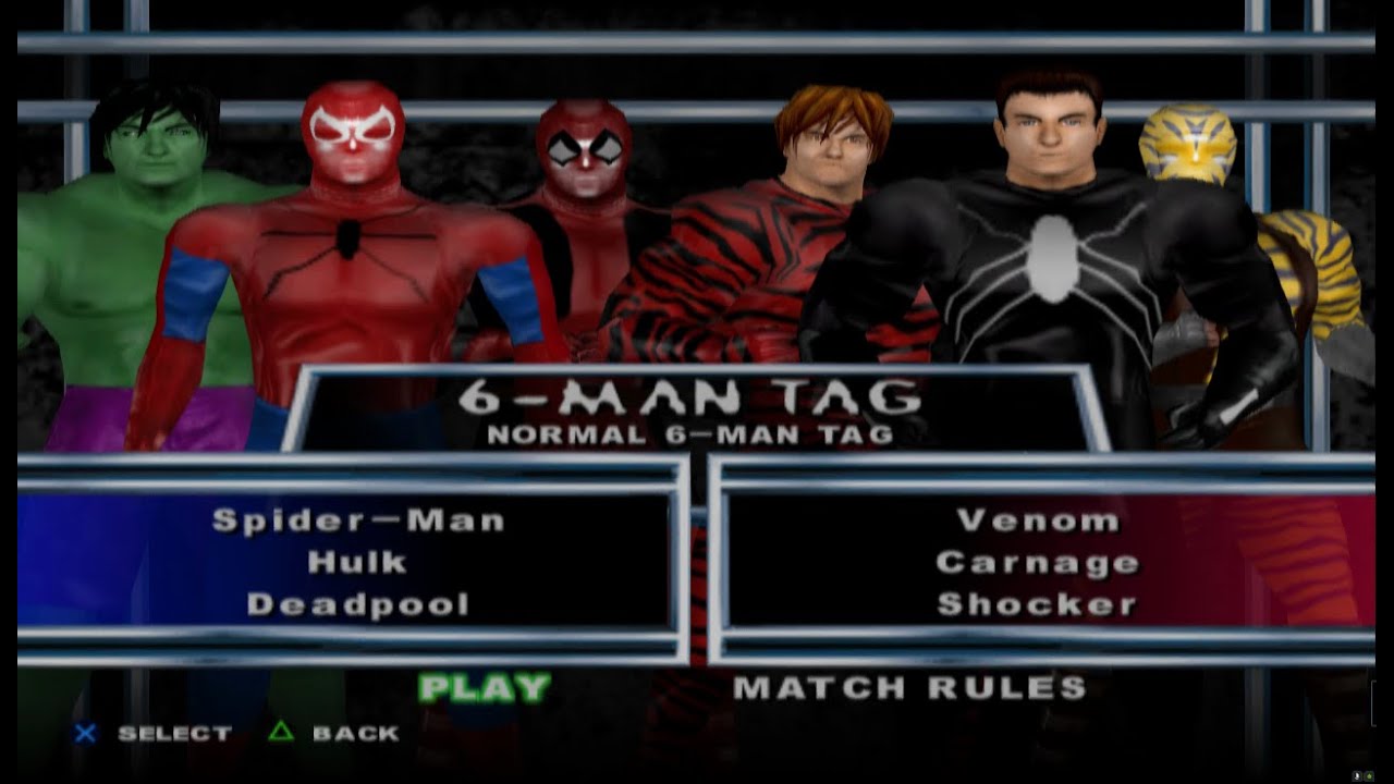 WWE: Here Comes The Pain - Spider-Man/Hulk/Deadpool vs Venom/Carnage ...