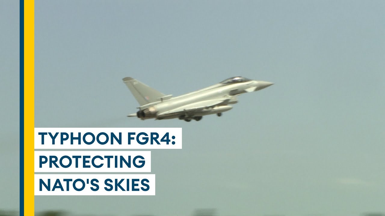 Take a tour of an RAF Typhoon fighter jet policing NATO's skies - YouTube