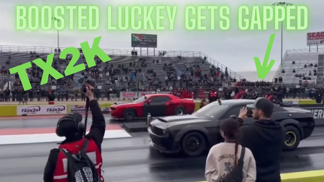 BOOSTED LUCKEY HELLCAT CHALLENGER GETS GAPPED |TEXAS 2K & MORE| - YouTube