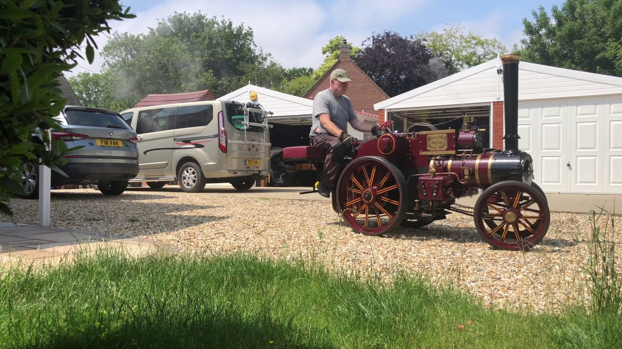 6 inch Tasker Traction Engine now sold - YouTube