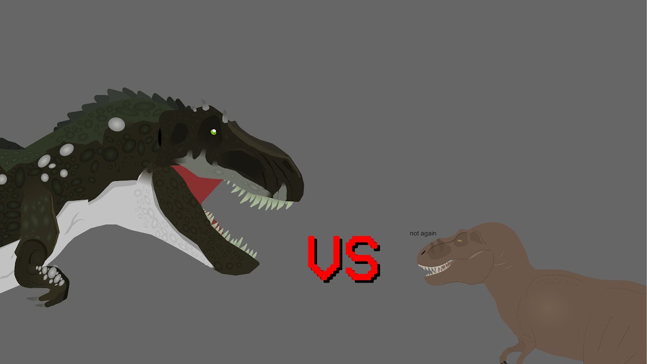 Ark T-Rex Vs Jurassic world Rexy | animation | sticknodes - YouTube