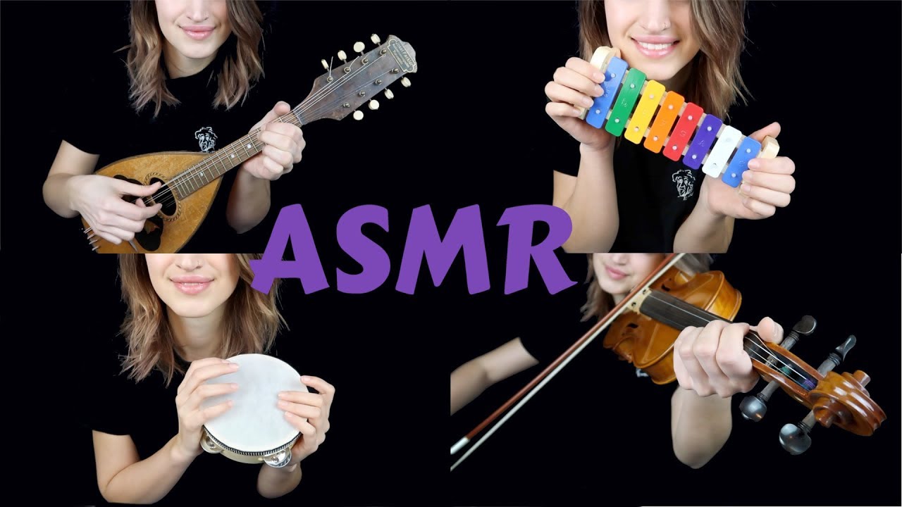 ASMR Tapping & Playing Musical Instruments (No Talking) - YouTube
