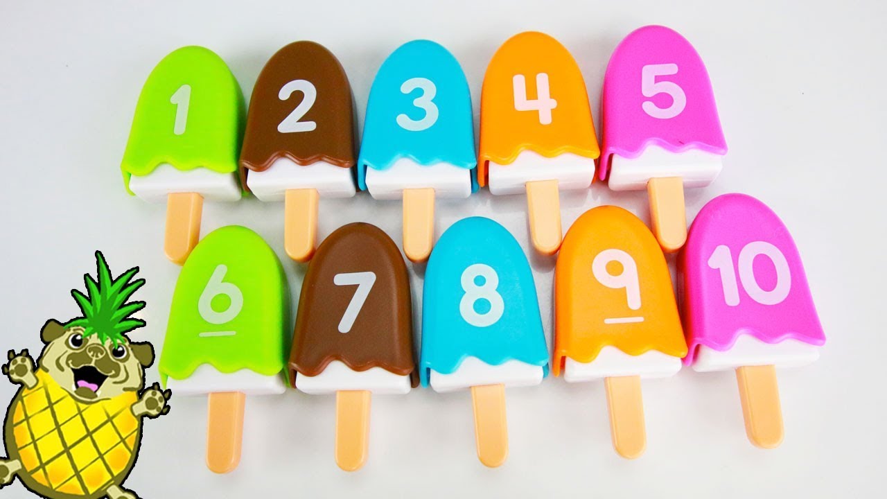 Ice Cream NUMBERS! Counting for Kids with PuggyPineapple - YouTube