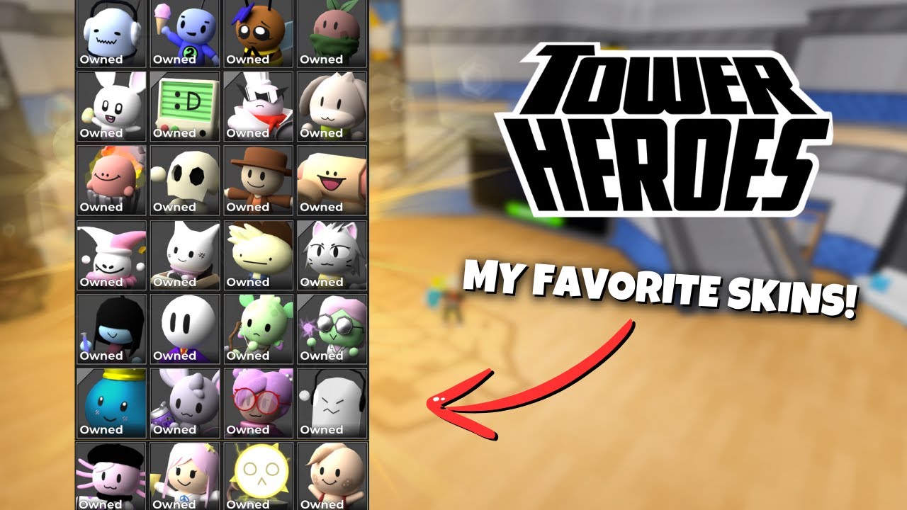 Revealing My FAVORITE SKINS in Tower Heroes! Roblox - YouTube
