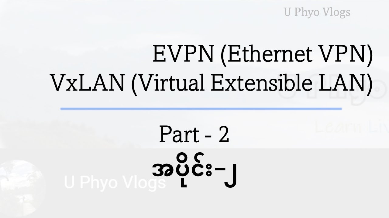 VxLAN | EVPN - Part2 | Underlay, overlay and VxLAN components (In ...