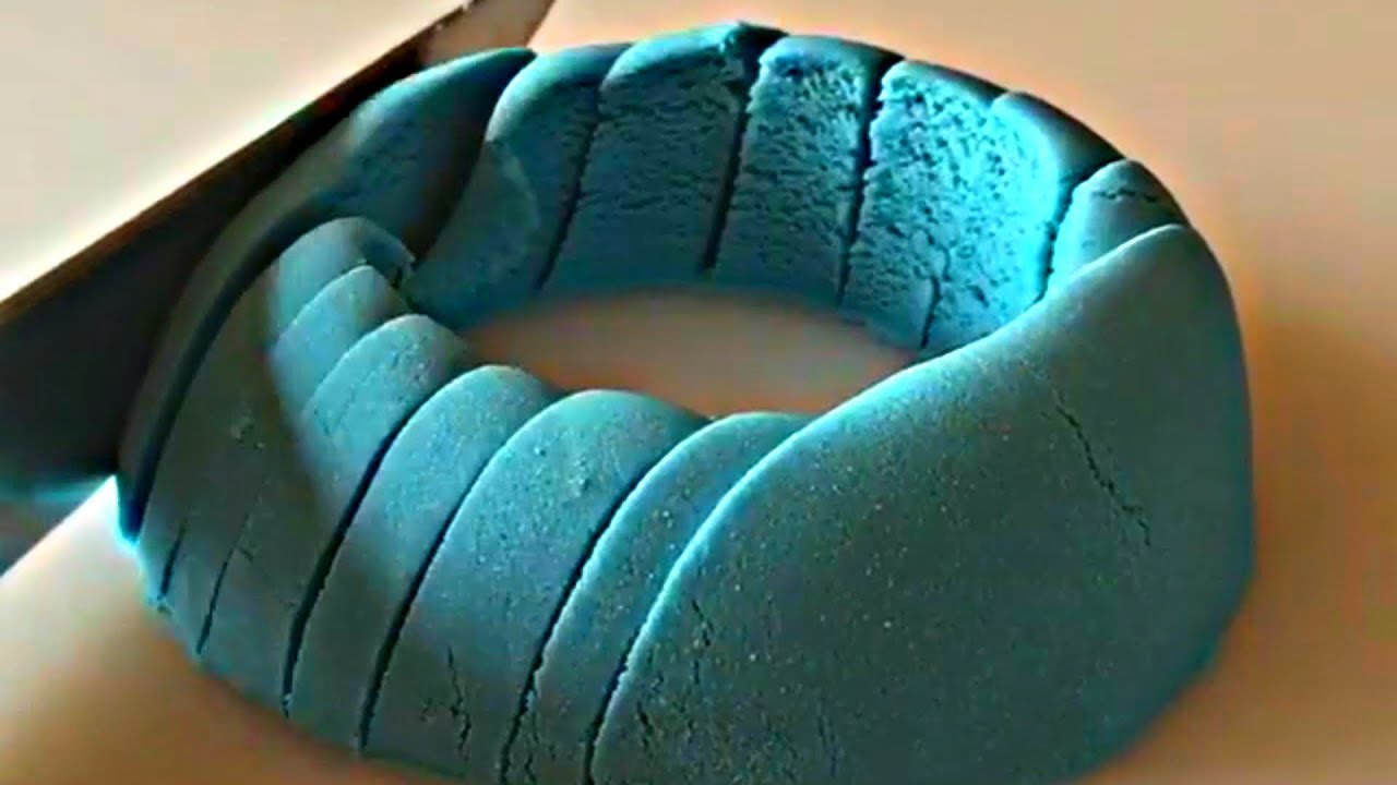 The Most Satisfying Kinetic Sand Video On YouTube || Sand Cutting (ASMR ...