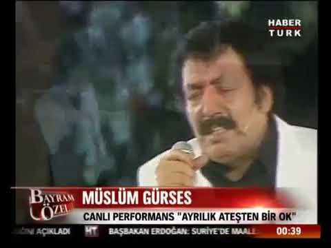 Müslüm Gürses Ayrılık Ateşten Bir ok  Canlı performans Habertürk (Bayram özel)