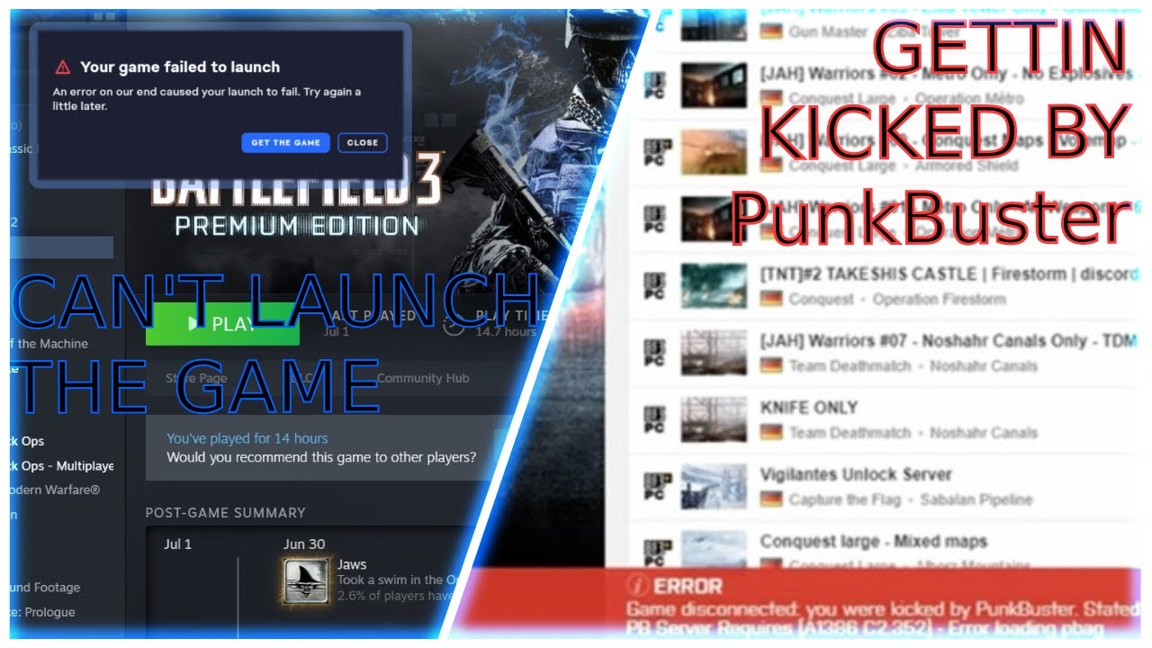 How to fix BF3 not Launching and PB kicking out of game - YouTube