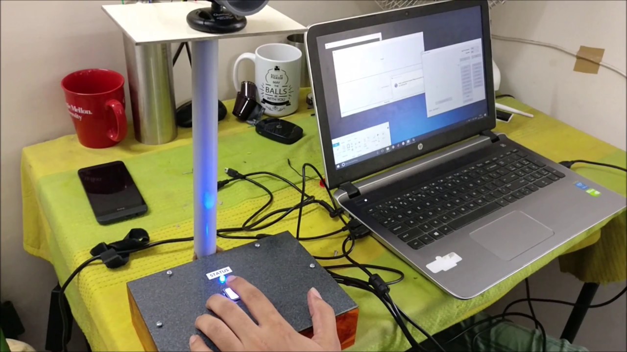 Fingerprint and Iris Authentication System - YouTube