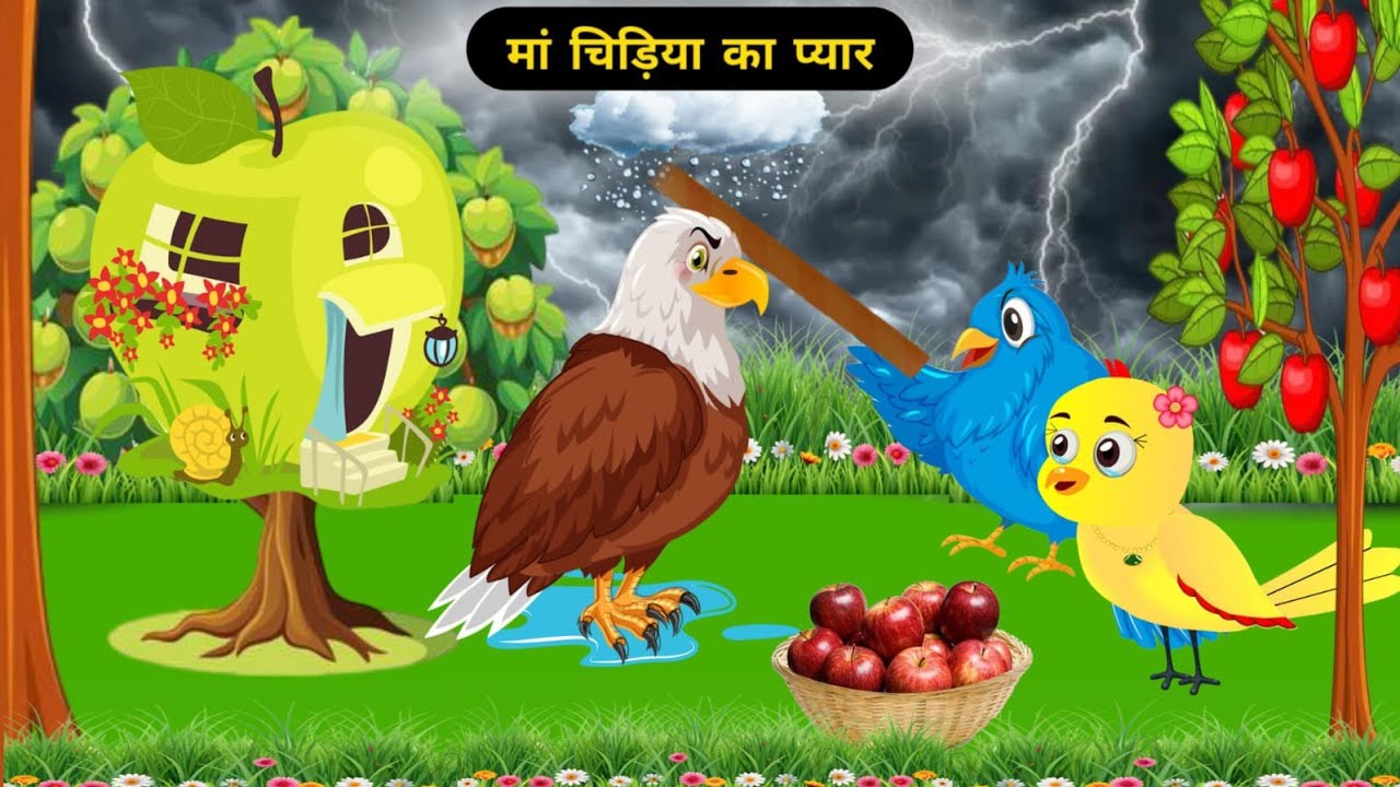 माँ चिड़िया का प्यार | hindi cartoons new episode | tony chidiya ...