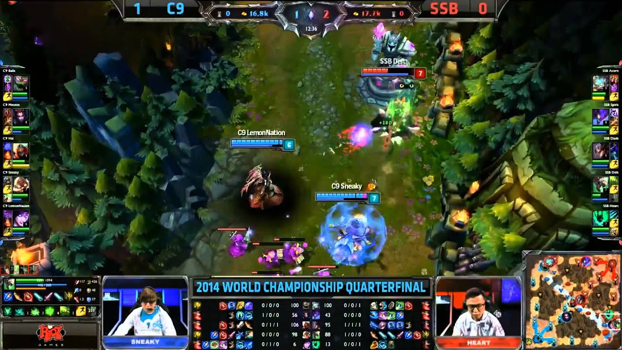 C9 catches Deft out of position - SSB vs C9 Game 2 (S4 Worlds) - YouTube