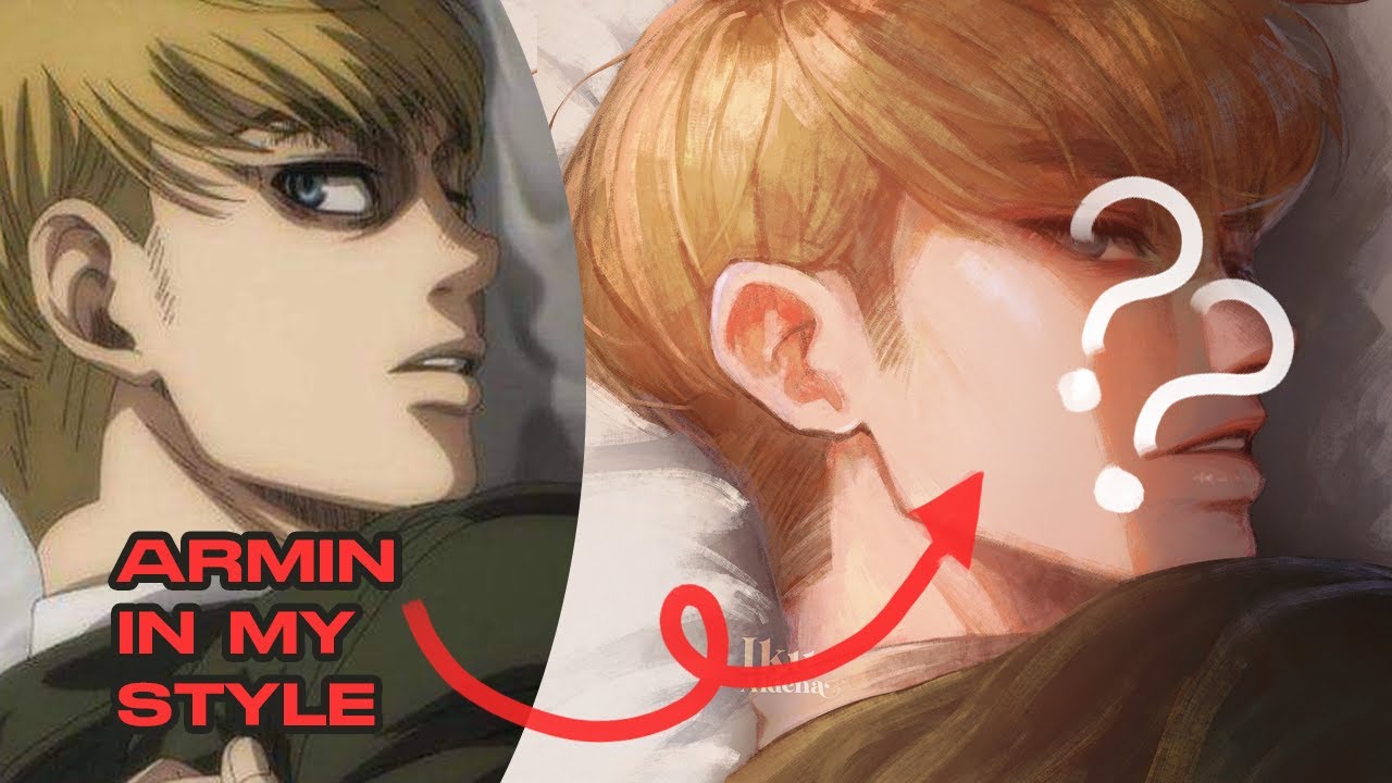 Drawing Armin in my style + How to Draw faster [ Lil Tips & tricks ...