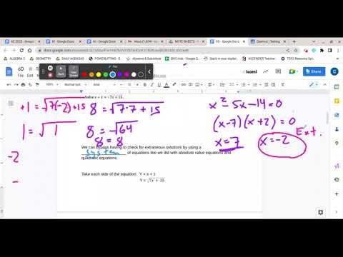 6d notes solving root equations - YouTube