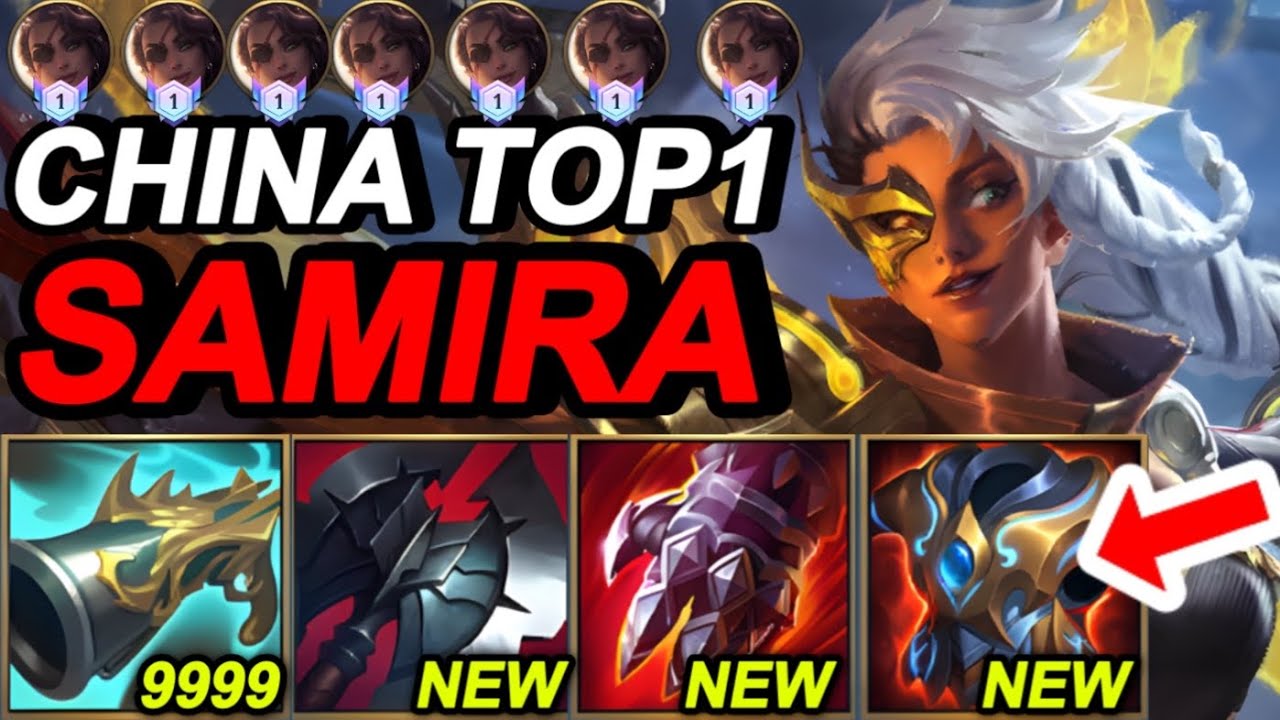 Wild Rift China Top1 Samira Adc - 22KILL Top1 Build - New Build Runes ...