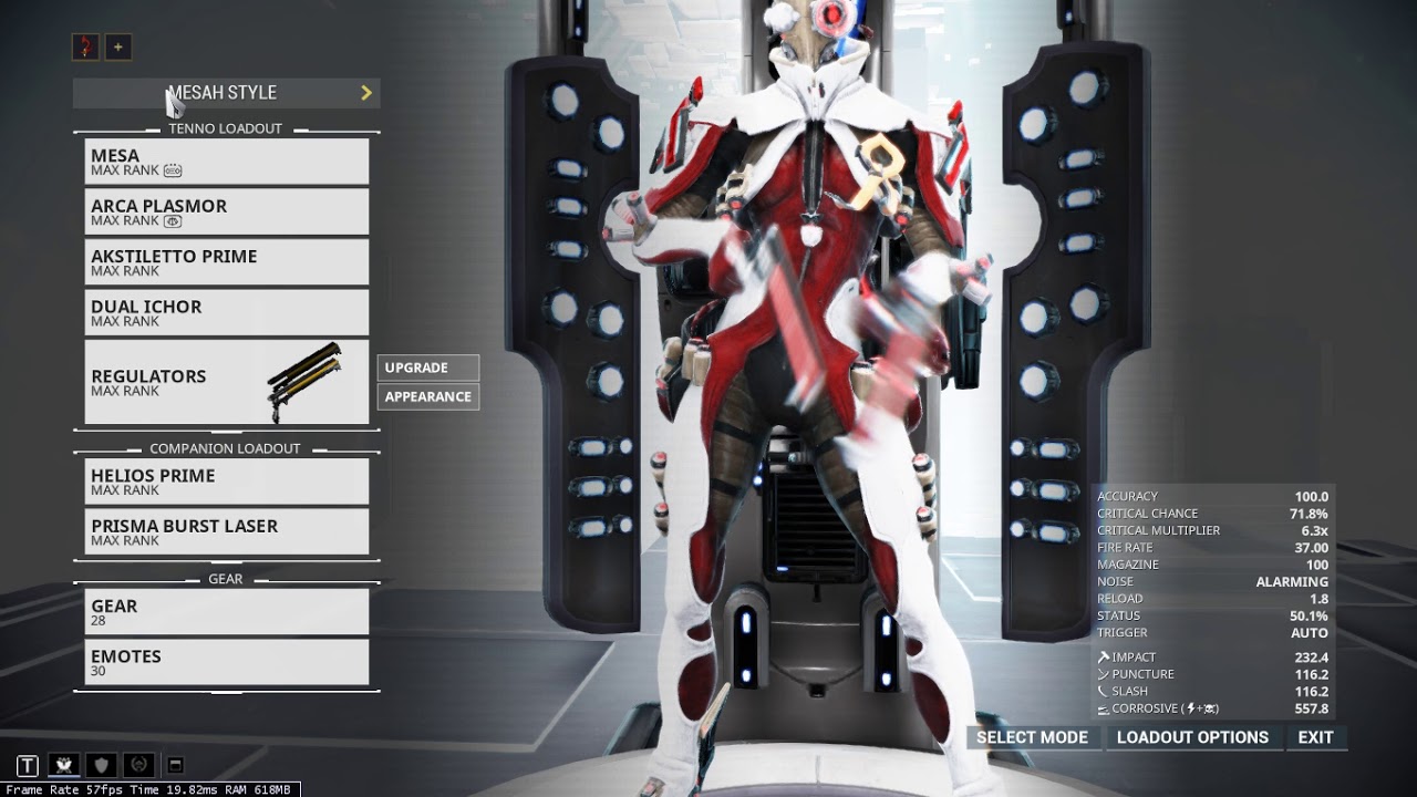 Warframe - Mesa Bullet Jump PM Build - YouTube