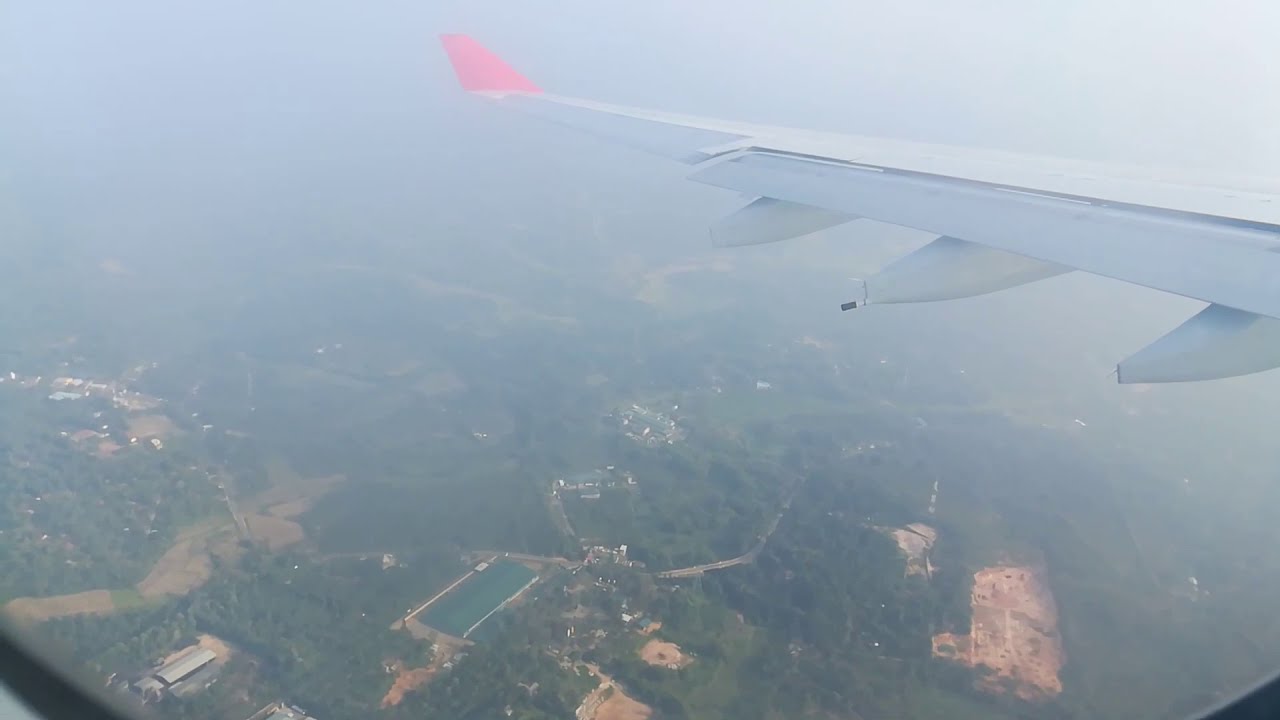 Landing to Sri Lanka, Katunayake Airport - YouTube