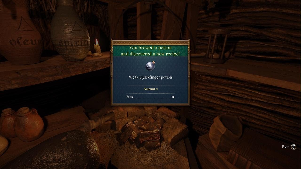 KCD2: (Alchemy) QUICKFINGER Potion [How To Brew Potions] - YouTube