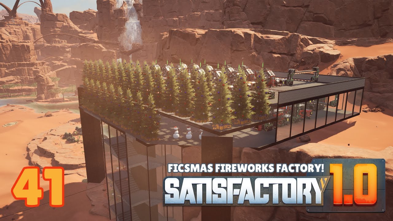 Granny Builds a Festive Fireworks Factory in Satisfactory! 🎇🎄 - YouTube