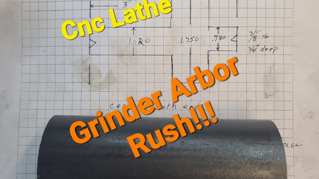 Turning an Arbor for the grind shop - YouTube