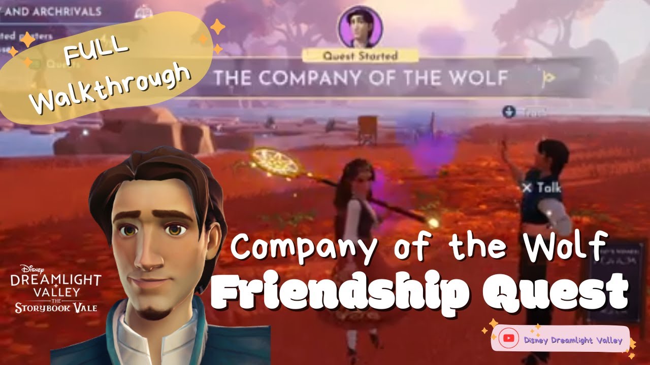 FULL Guide Flynn Friendship Quest | Company of the Wolf Storybook Vale ...