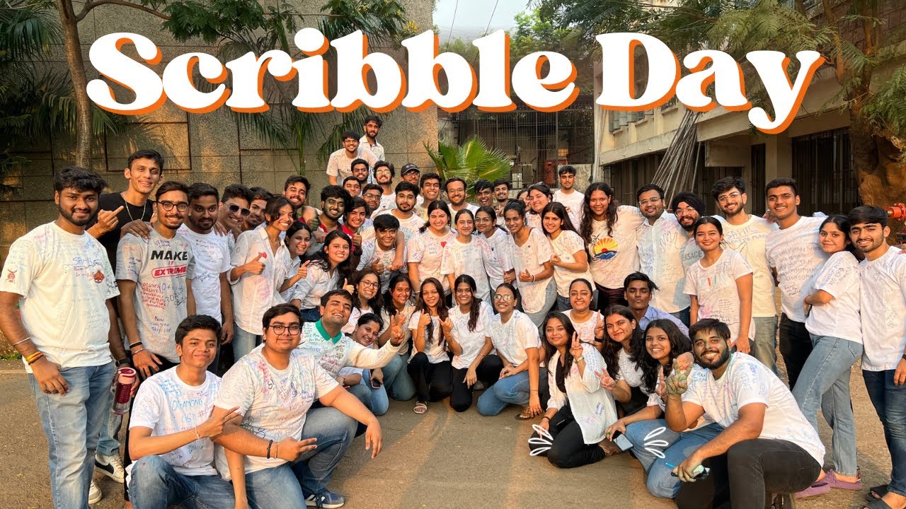 Scribble Day in College🖊 | End of College Life🫂| Sahilfitvlog | - YouTube
