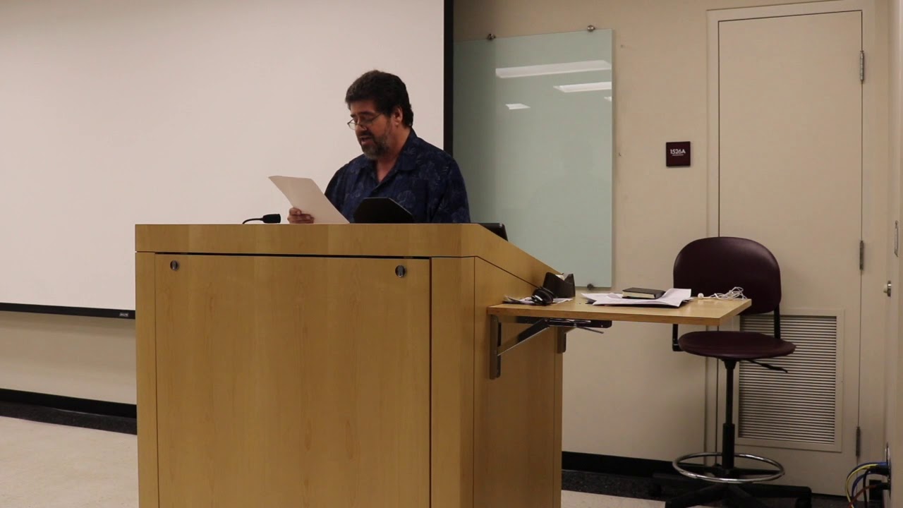 Jon Tribble reading from God of the Kitchen - YouTube