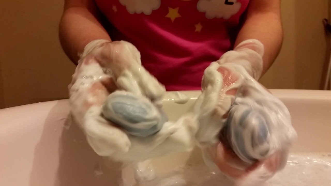 Coast bar soap lathering with a little Irish Spring - YouTube