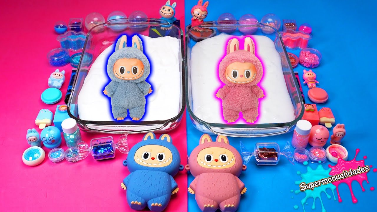 Mezclando Labubu Rosa VS Azul - Supermanualidades - YouTube