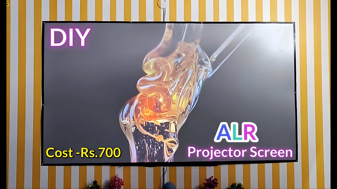 How to Make ALR Grey Projector Screen at Home in Rs 700/- - YouTube