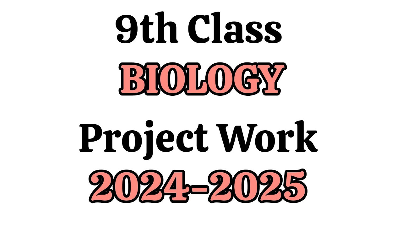 9th Class 💯BIOLOGY FA-1 Project Work 2024-2025 | 8th 💯FA-1 Biology ...