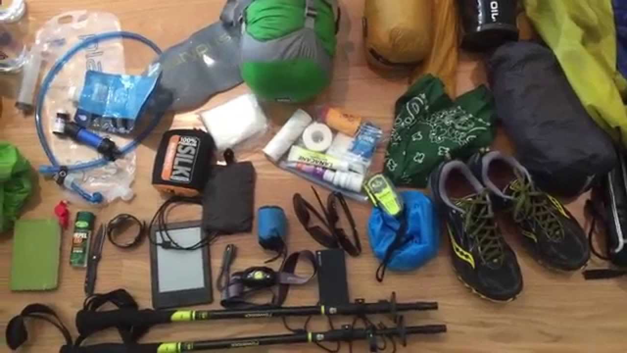 PCT thru-hike Gear, 2015 - YouTube