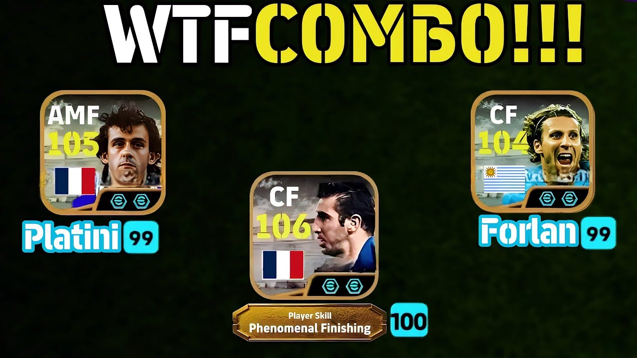 E. Cantona 106 + 105 M. Platini + 104 Forlan Captain Tsubasa 🥶💥 | Worth ...
