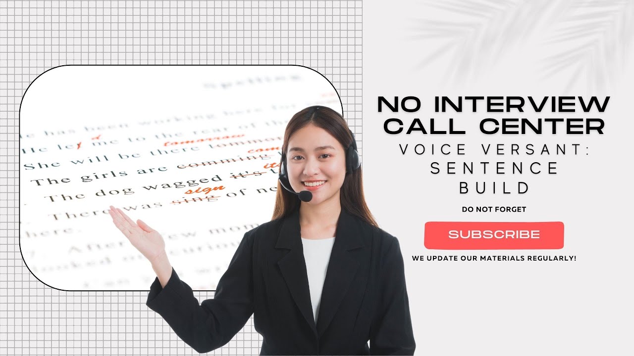 Voice Versant: Sentence builds 🔨 - YouTube