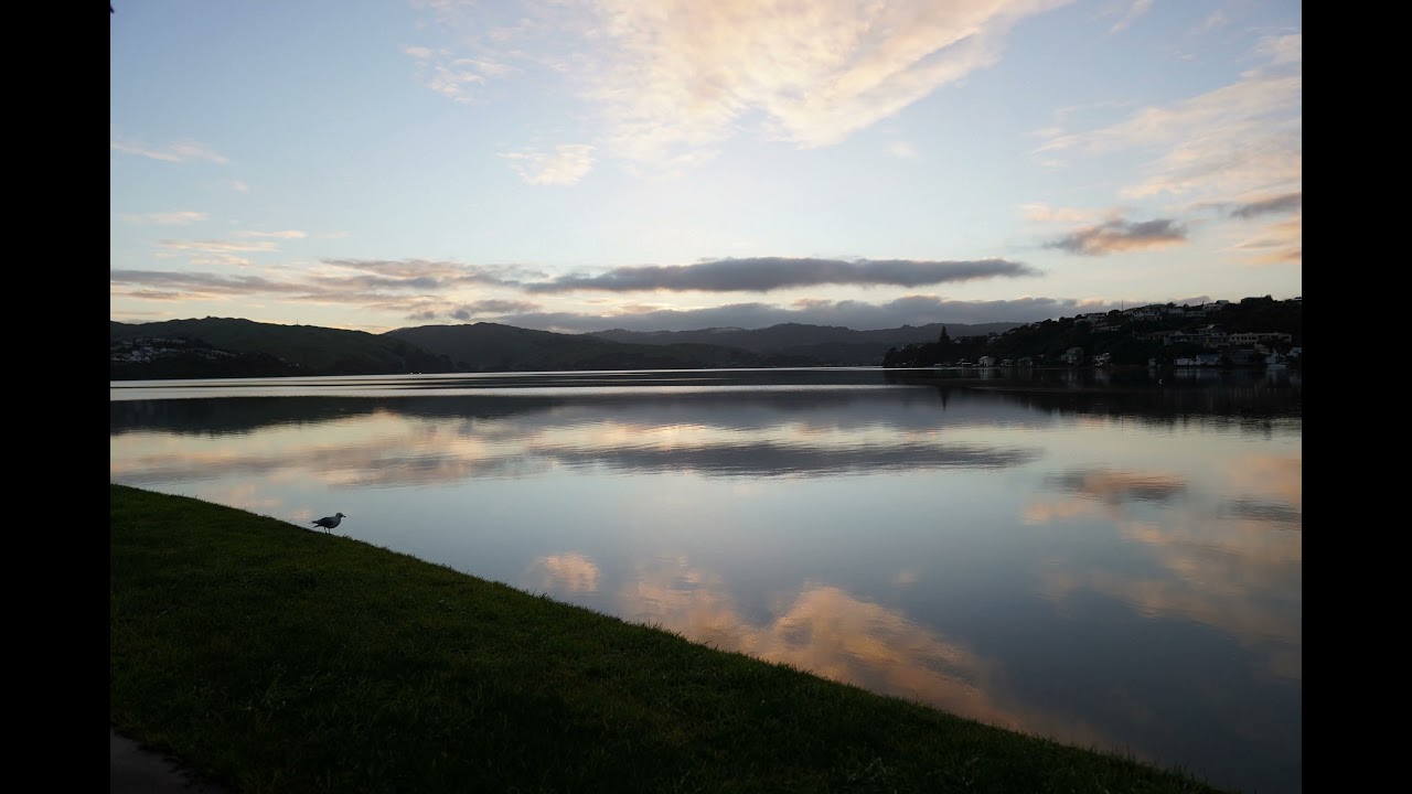 Sunrise over Pauatahanui Inlet, near Wellington, New Zealand - YouTube