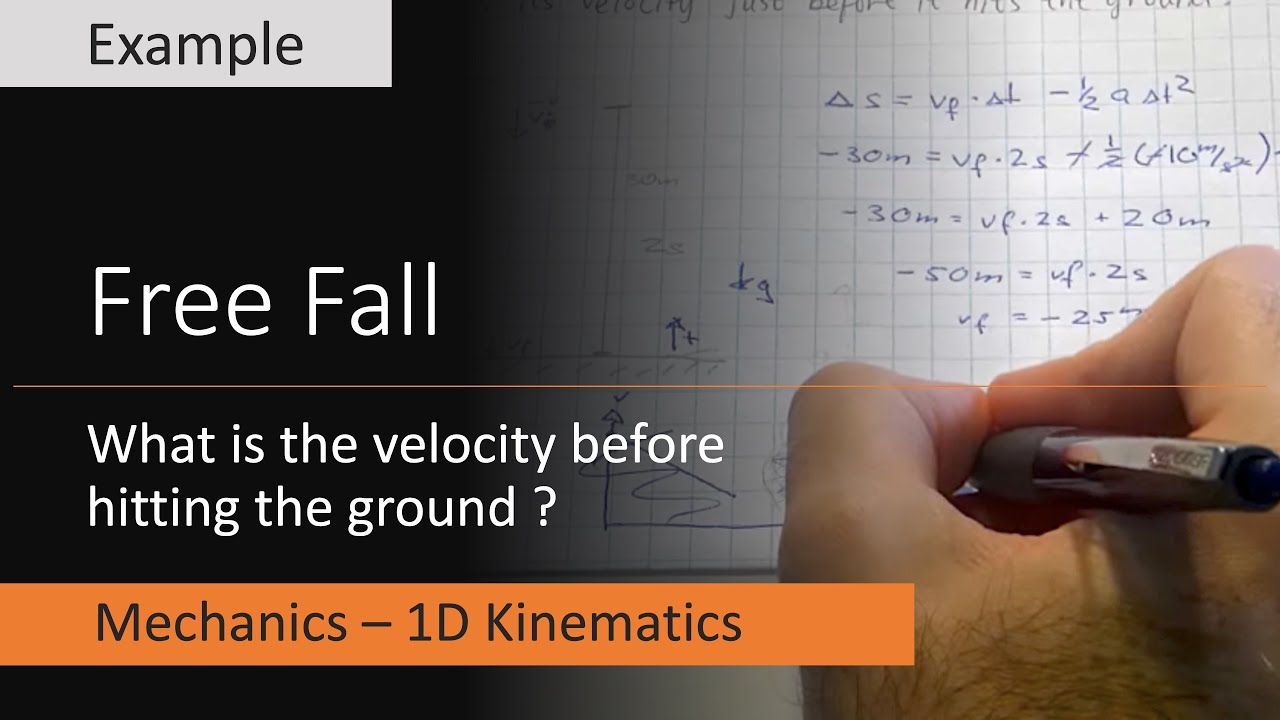 An object thrown downward - Two Ways to Find the Final Velocity - YouTube