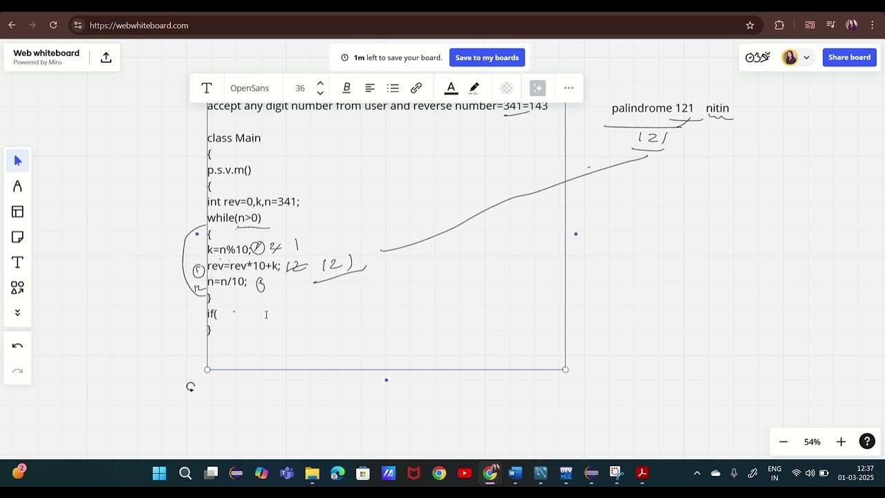 reverse & palindrome program in java - YouTube