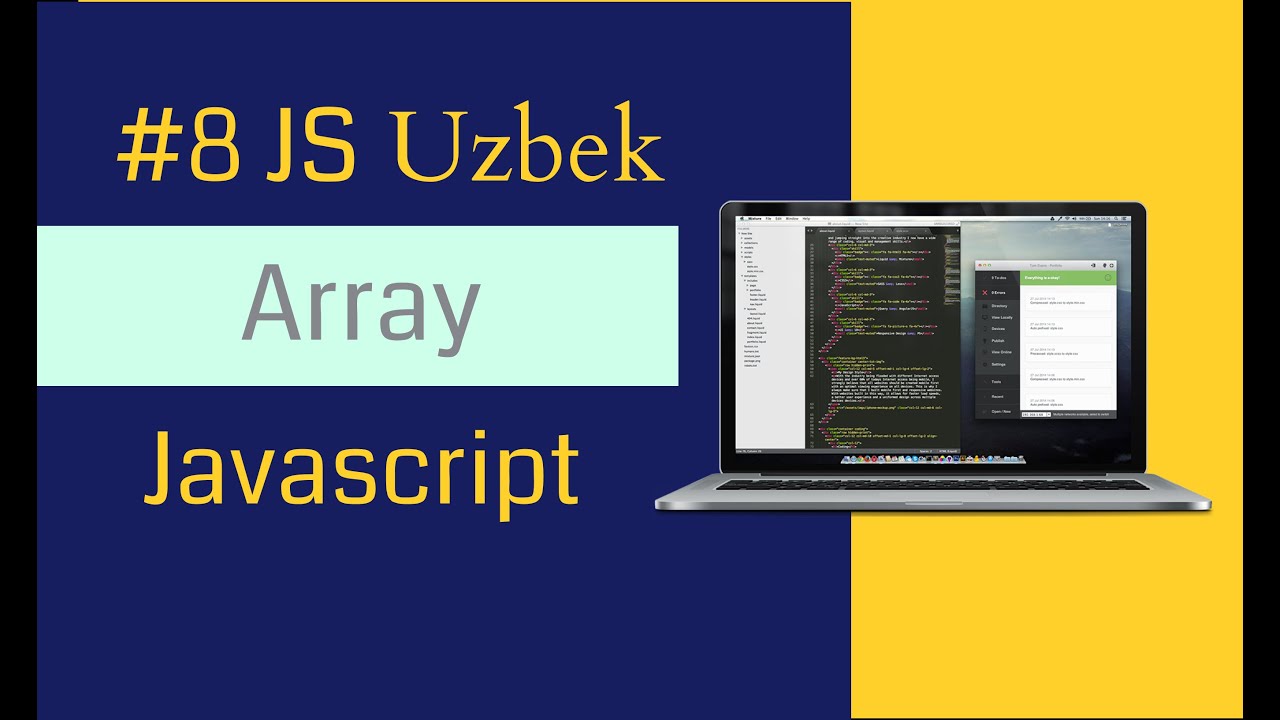 #8 Array nima? || JS Uzbek || murakkab array || array haqida ...