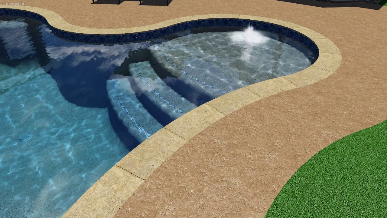 Perez Pool Design by Backyard Amenities - YouTube