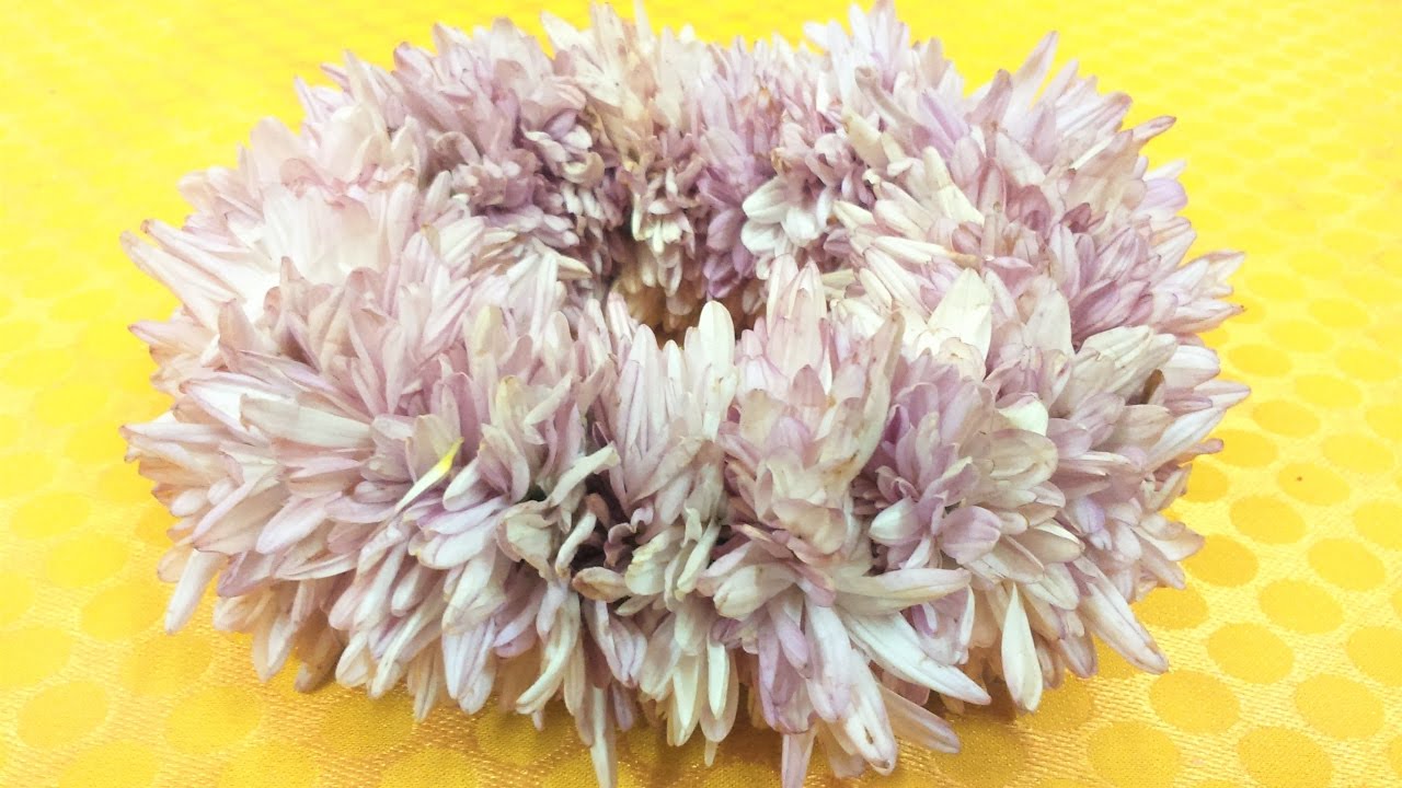 How to Make Samanthi flower Garland|Hand Made garland Mari gold flower ...