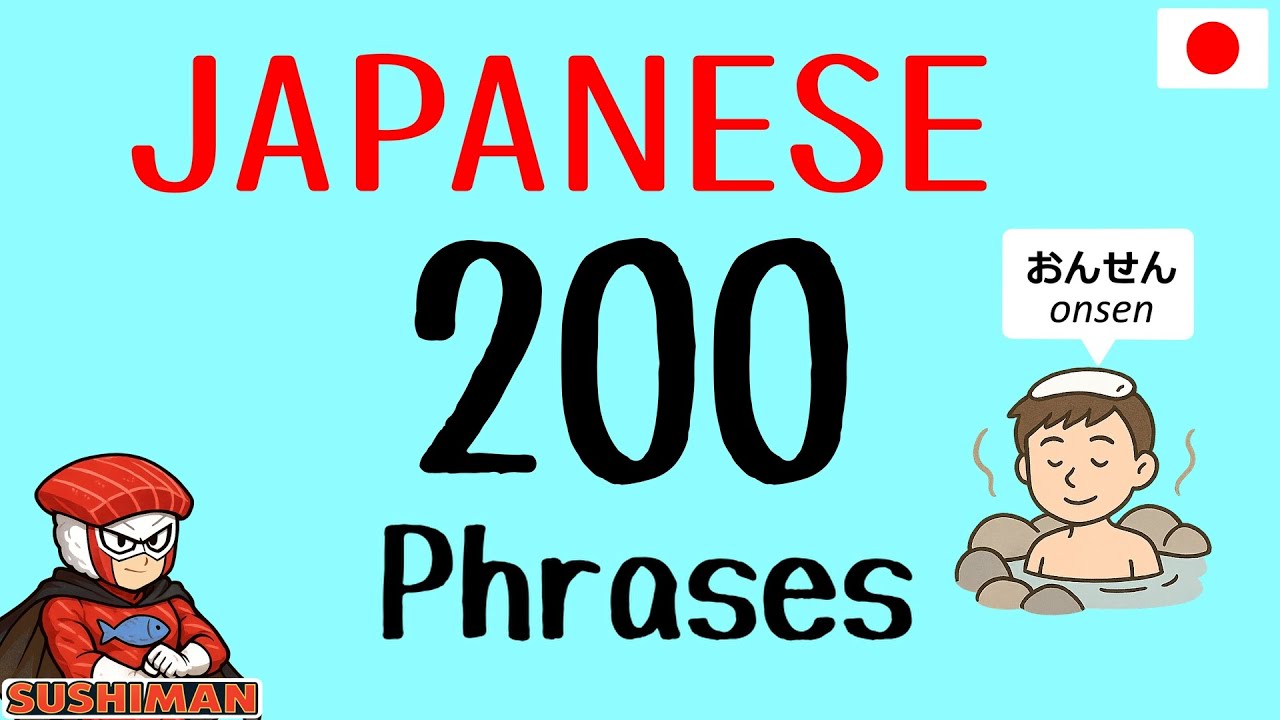 200 Japanese phrases - Basic words | Japanese learning #8 - YouTube