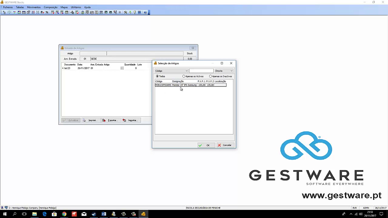 2 - Gestware - Atualização Stock - YouTube