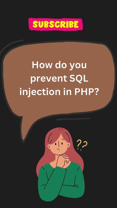 Prevent Sql Injection Php Interview Question Jobinterview Code Youtube