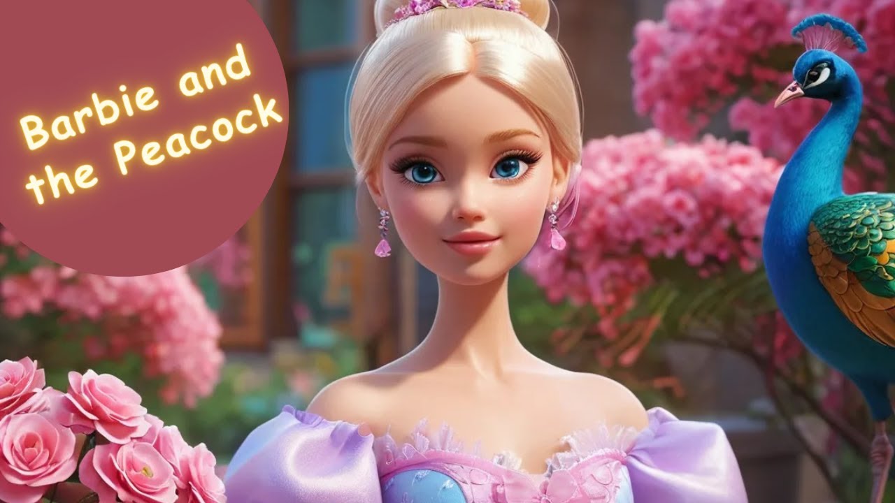 Barbie and the Peacock: A Tale of Friendship and Enchantment! #childrensstory #barbie - YouTube