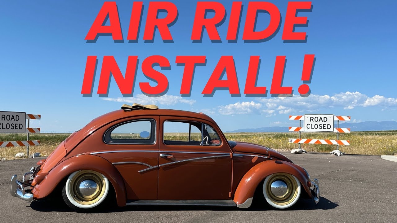 VW Beetle Limebug Air Ride Install! - YouTube