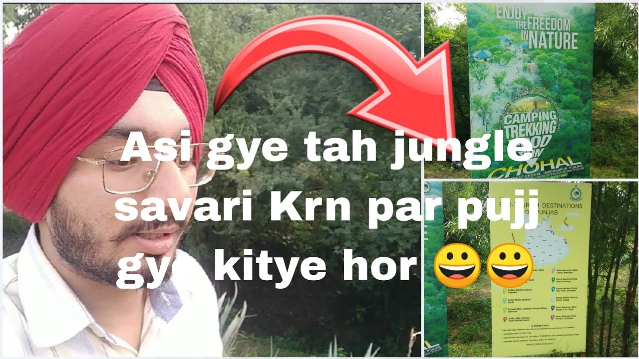 Asi gye jungle savari krn par pujj gye kitye hoe😅😅 - YouTube