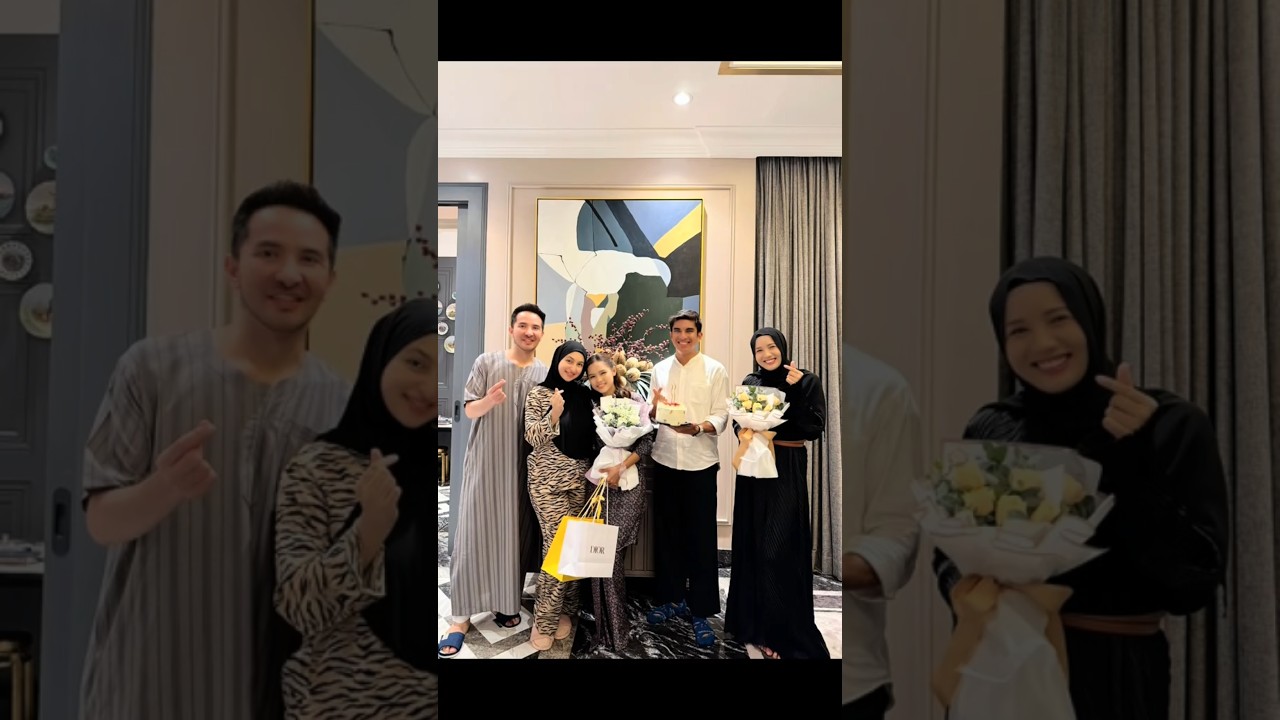 Dato Azril dan Isteri Sambut Birthday Bella Astillah...Syed Saddiq pun ...