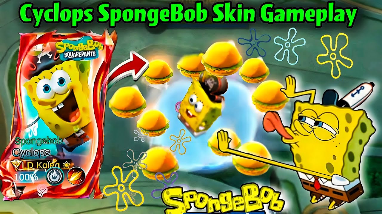 Cyclops SpongeBob Skin Gameplay‼️🔥 So Cute & Funny Free Skin🧽😆 - YouTube