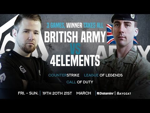 British Army Esports vs 4 Elements - YouTube