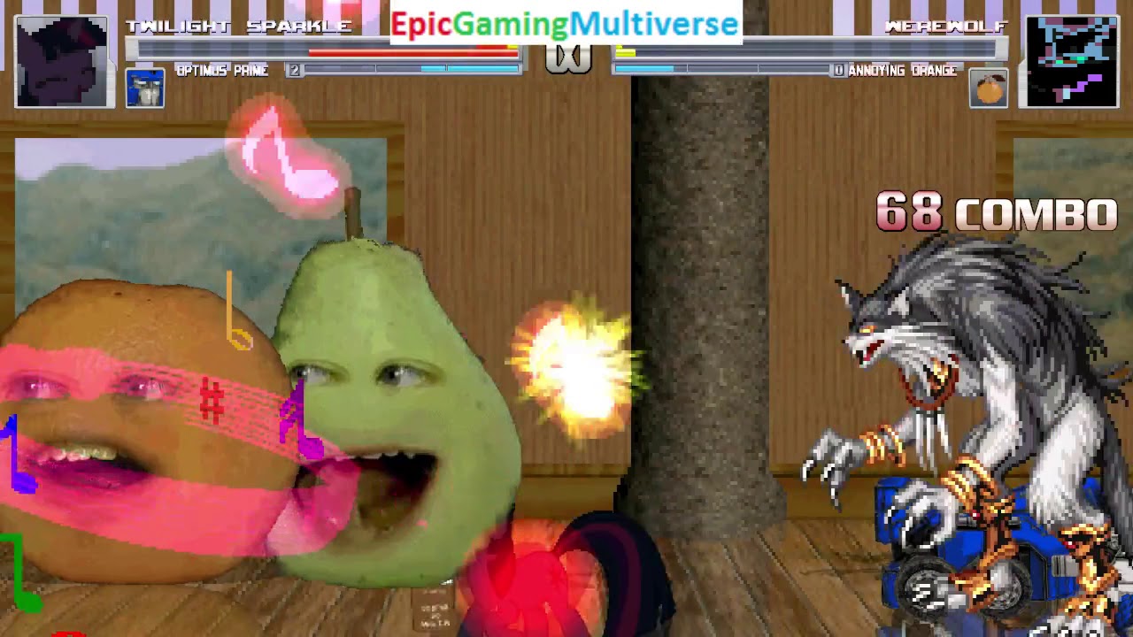 Optimus Prime And Twilight Sparkle VS Werewolf And Annoying Orange In A ...