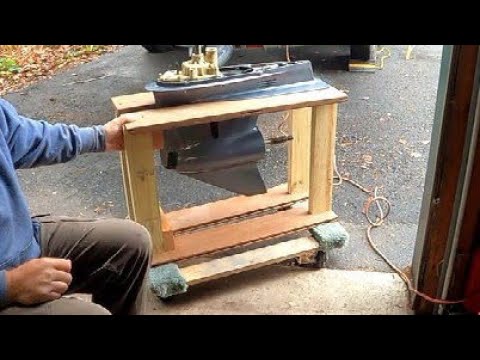 DIY Stand for your outboard lower end - YouTube